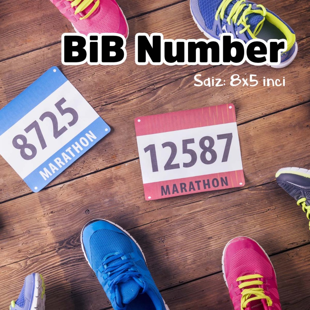 NOMBOR PESERTA Bib | BiB NUMBER | Bip Acara Rentas Desa | Lumba Lari ...