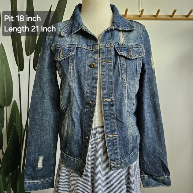 [JEANS JACKET cantik ] Women Denim Jacket Jeans Jacket Clothes Cowboy ...