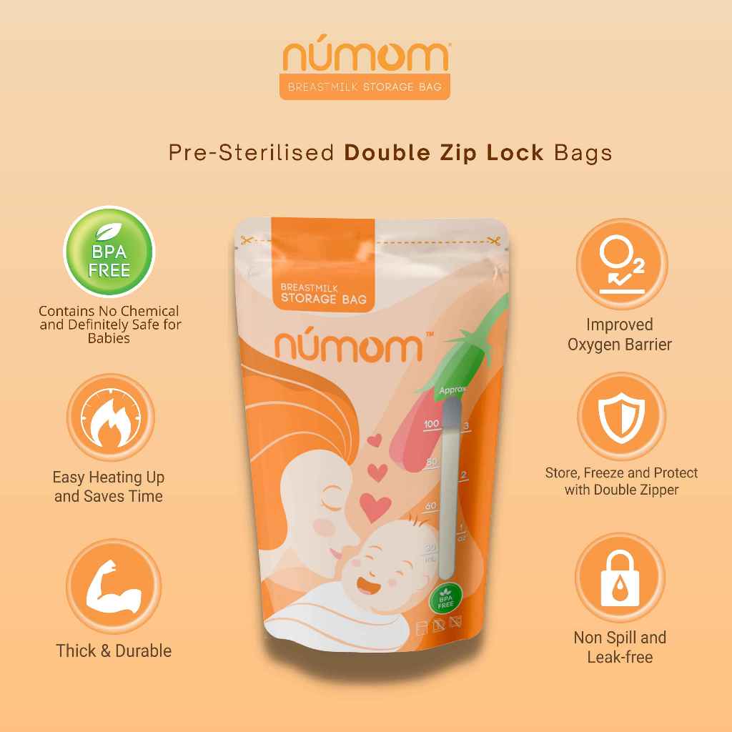 NUMOM BREASTMILK STORAGE BAGS 3OZ 5OZ | Shopee Malaysia