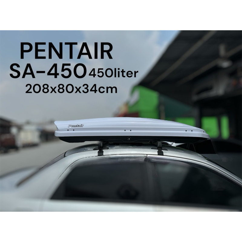 Pentair 450L White Roofbox Ultra Slim Roof box Storage | Shopee Malaysia