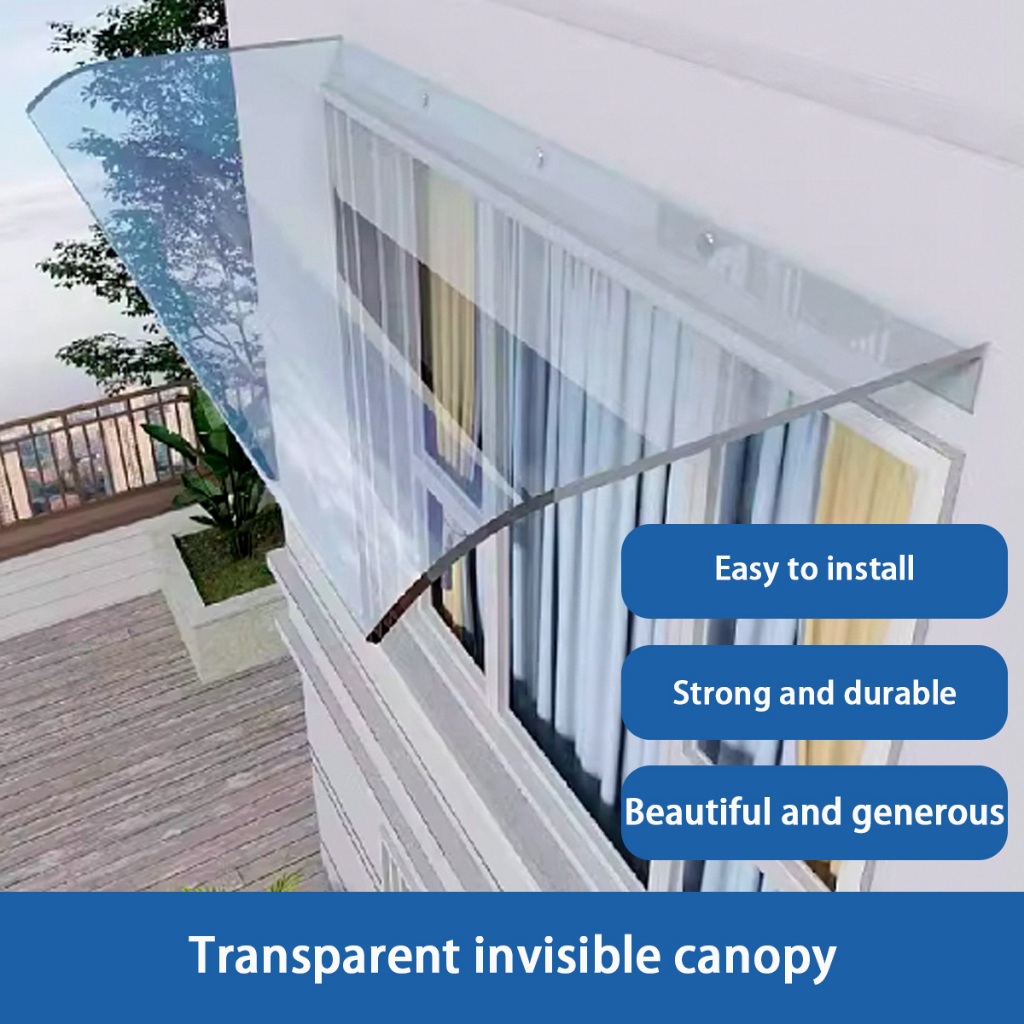 Invisible Canopy Windows Balconies Eaves Home No Support Full ...