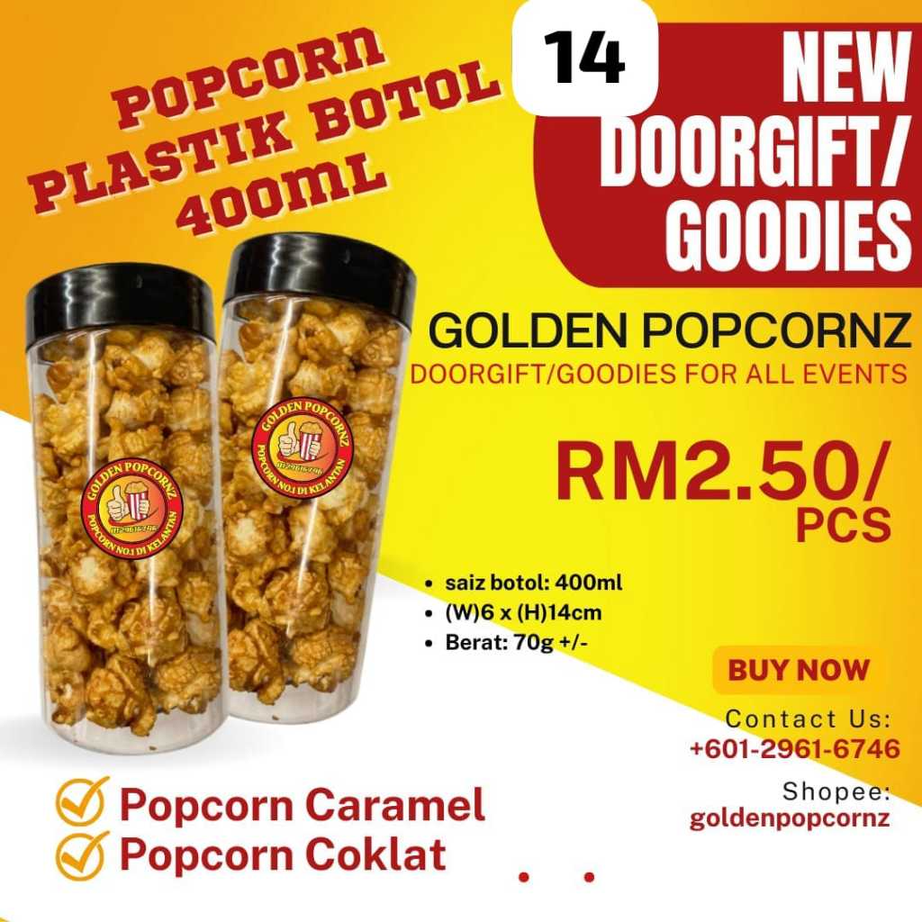 GOODIES POPCORN BOTOL MURAH SEDAP | Shopee Malaysia