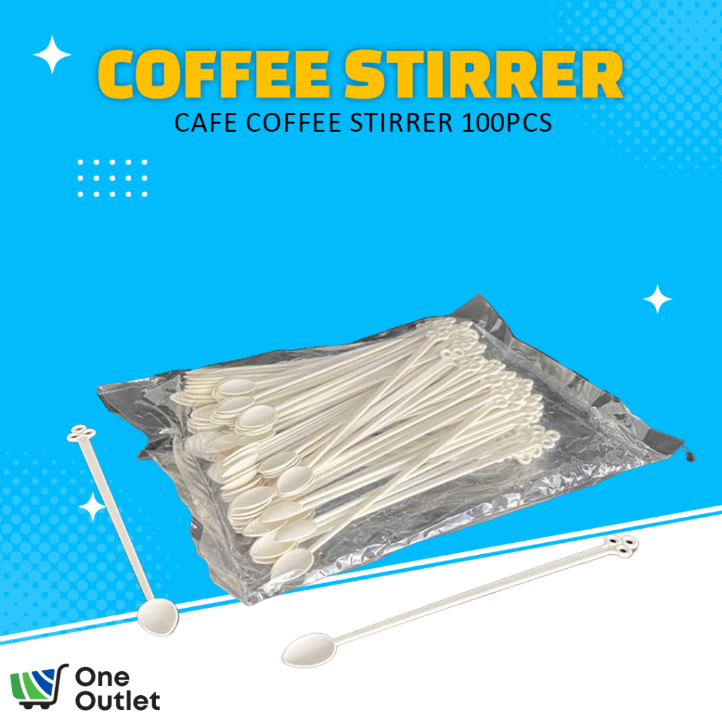 Coffee Stirrer Cafe Plastic Coffee Stick 100pcs Sudu Kacau Kopi Bancuh ...