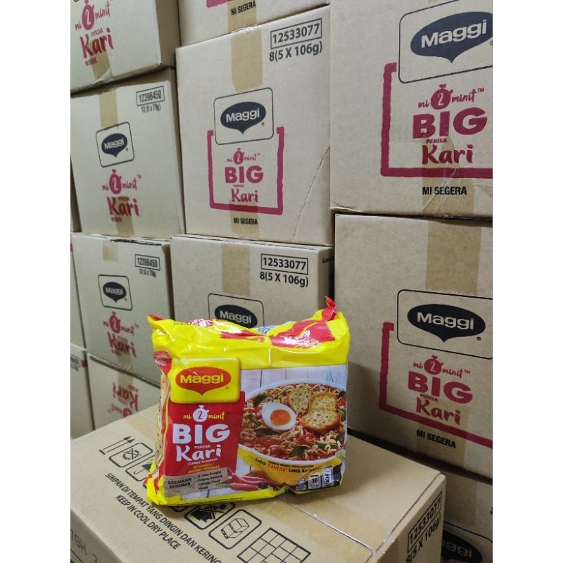 Maggi BIG perisa KARI CURRY flavour 1kotak 8(5*106g) | Shopee Malaysia