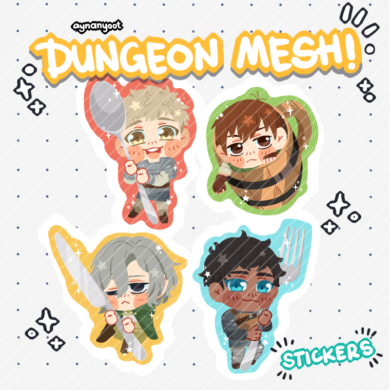 Dungeon Meshi Chibi Stickers | Shopee Malaysia