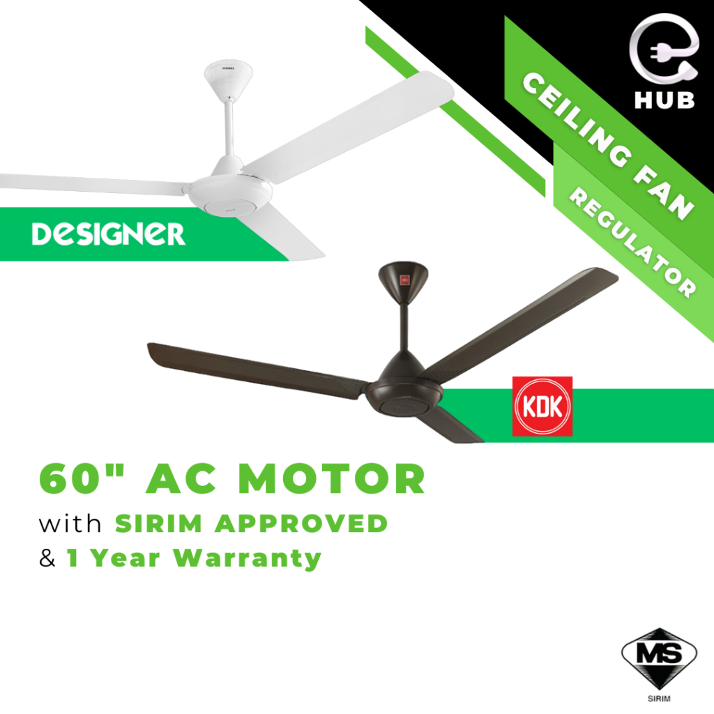 KDK K15V0 / DESIGNER (60″/150cm) Kipas Siling Kipas Syiling Ceiling Fan ...