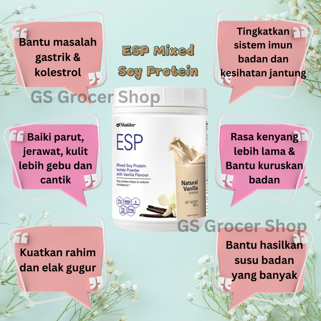SHAKLEE ESP Mixed Soy Protein (Kulit Lebih Gebu, Cantik Sihat Tubuh ...