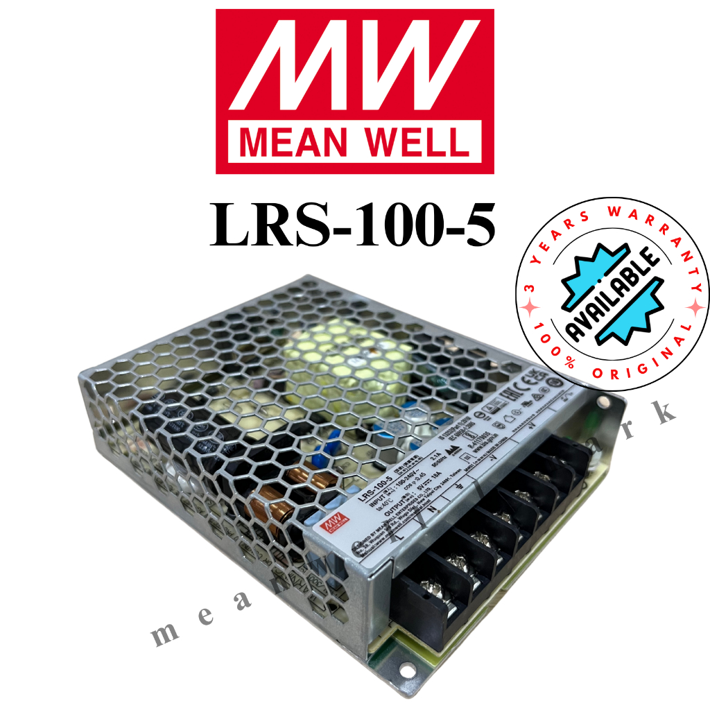 Mean Well LRS-100-5 100W 5V 18A MeanWell Single Output Switching Power ...