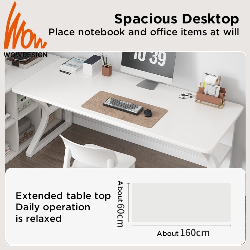 Study Table Computer Desk Meja Study Meja Office 120/140/160CM Meja ...