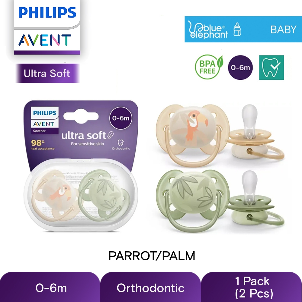 NEW DESIGN Philips Avent Ultra Soft Air Soother Pacifier 0-6m Carry ...