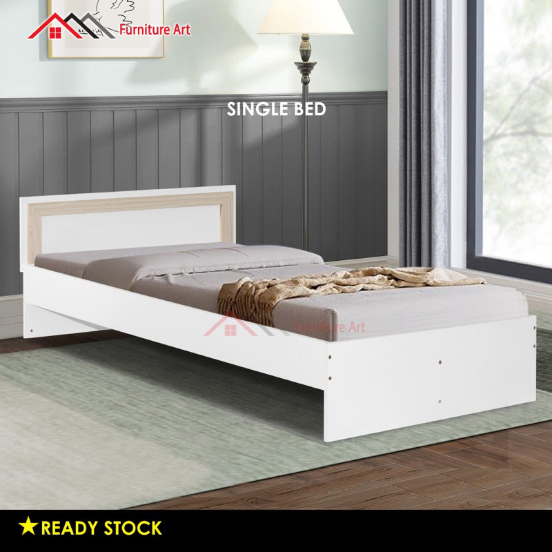 Furniture Art Single Bed Frame/Katil Single/Single Bed/ Katil Budak/Bed ...