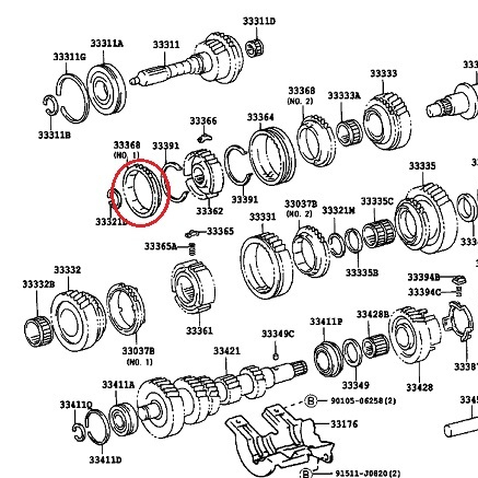 TOYOTA MULTIPLE MODELS TRANSMISSION GEAR SYNCHRONIZER RING | Shopee ...