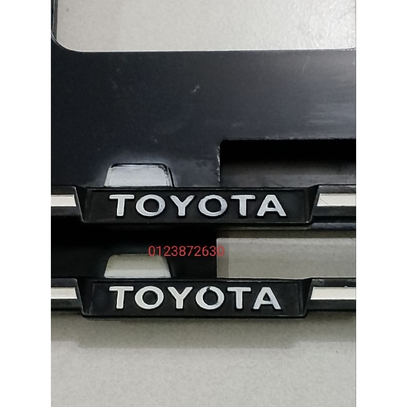 OLDSKOOL FRAME PLATE TOYOTA USED🇯🇵---HARGA 1 PCS HARGA 1 PCS | Shopee ...