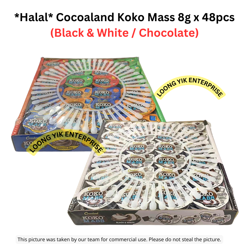 *Halal* Cocoaland Koko Mass 8g x 48pcs (Black & White / Chocolate ...
