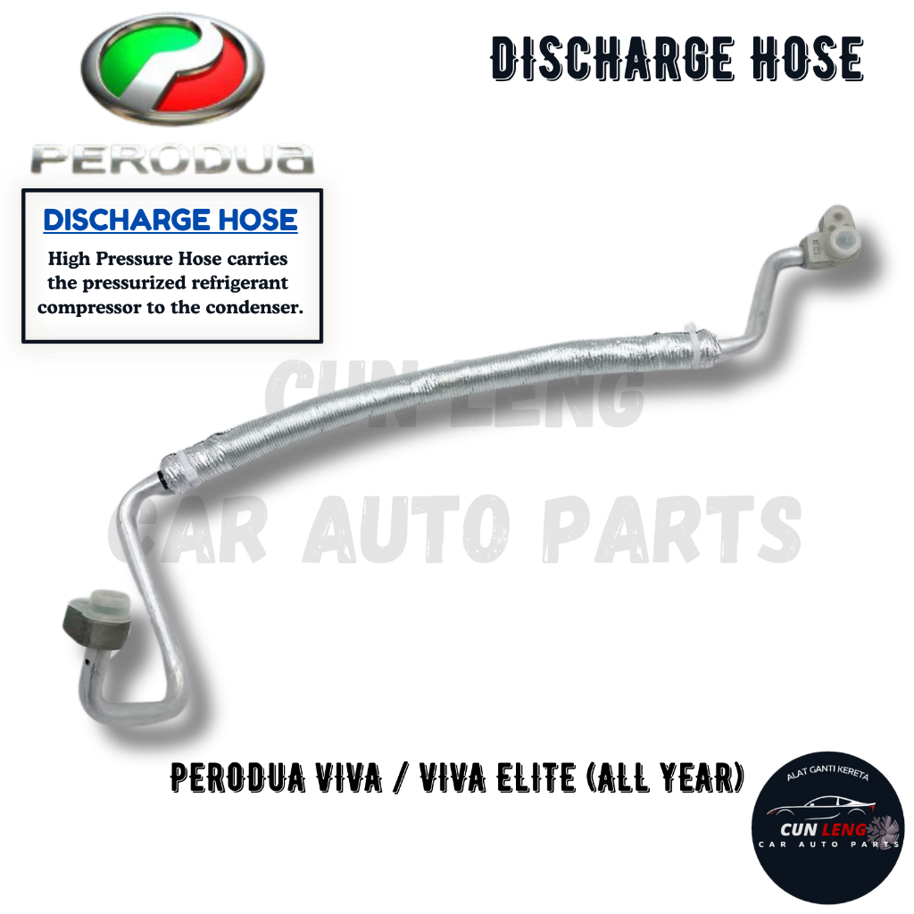 Perodua Viva / Viva Elite (Sanden System) Aircond Discharge Hose • 1/2 ...
