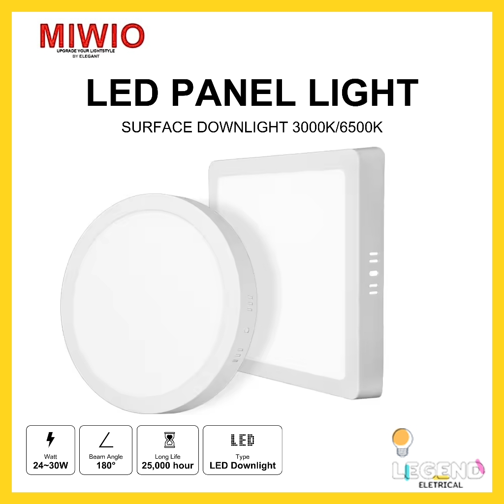 Miwio LED Downlight 8 Inch 24W | 12 Inch 30W (DayLight and Warm White ...