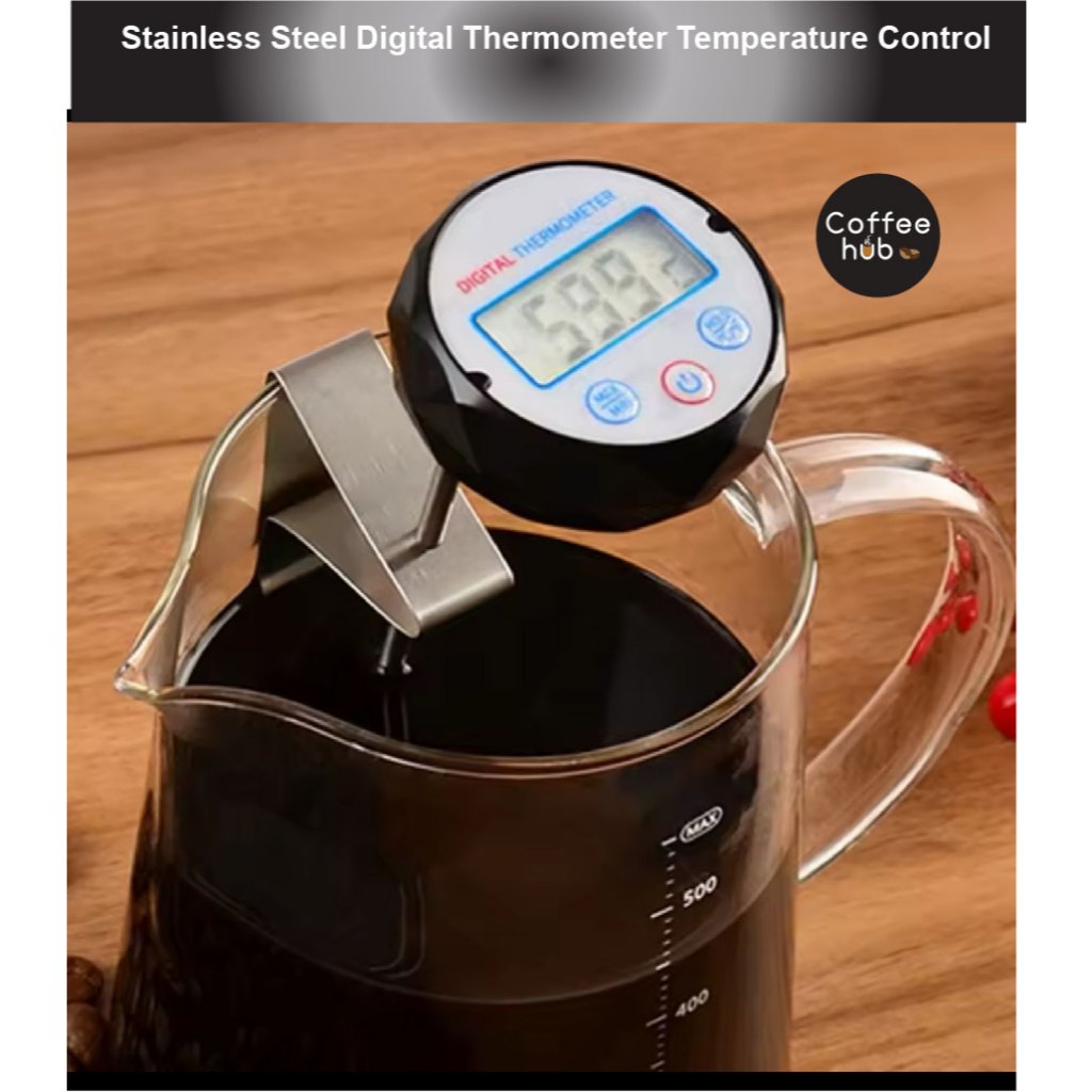 (Ready Stock) Espresso Stainless Steel Thermometer Digital Temperature ...
