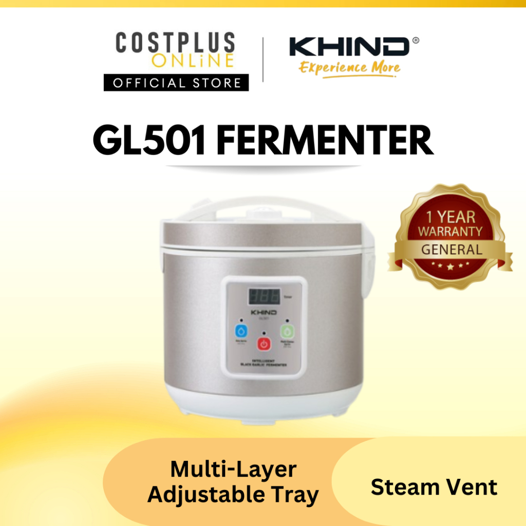 Khind GL501 Black Garlic Fermenter - Even Fermentation, Multi-Layer ...