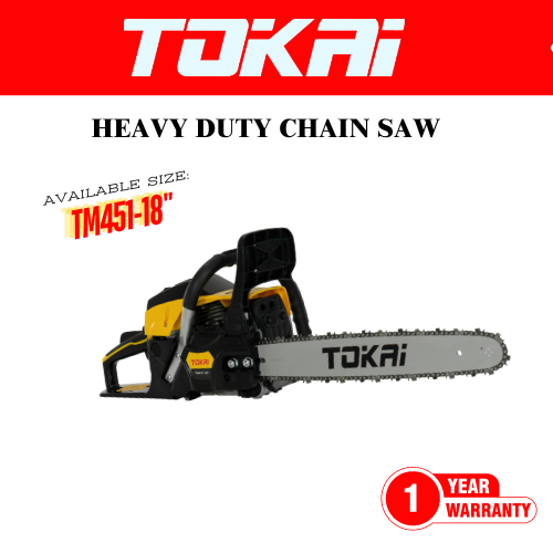 TOKAI CHAIN SAW TM451.M1 (18", 45CC)/ Gergaji Pokok Heavy Duty | Shopee ...