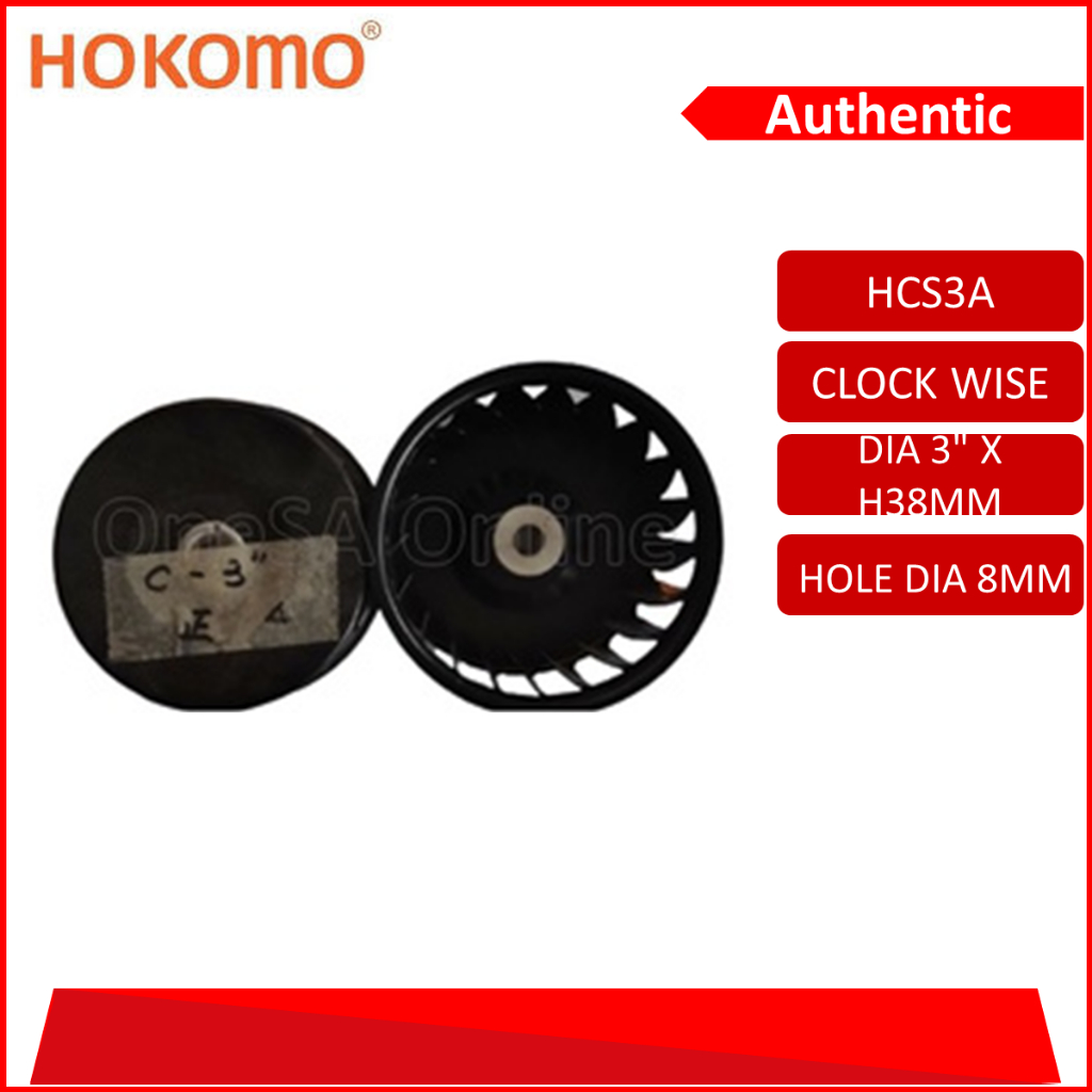 HOKOMO GI SIROCCO FAN WHEEL (CLOCK WISE)(HOKO-HCS3A,HCS3B) | Shopee Malaysia