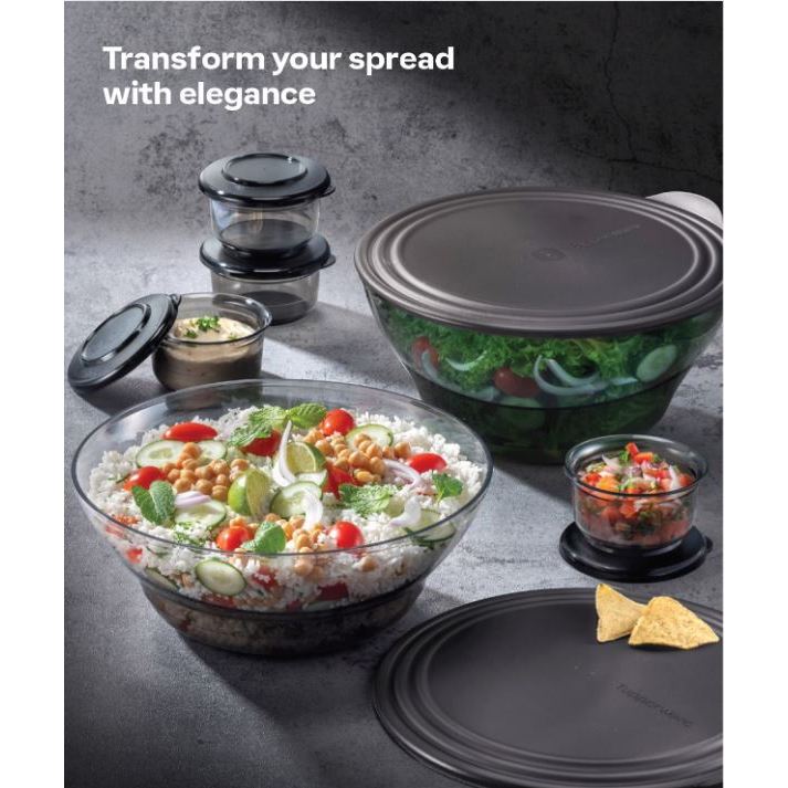 Tupperware Eleganzia Bowl Level Set | Shopee Malaysia
