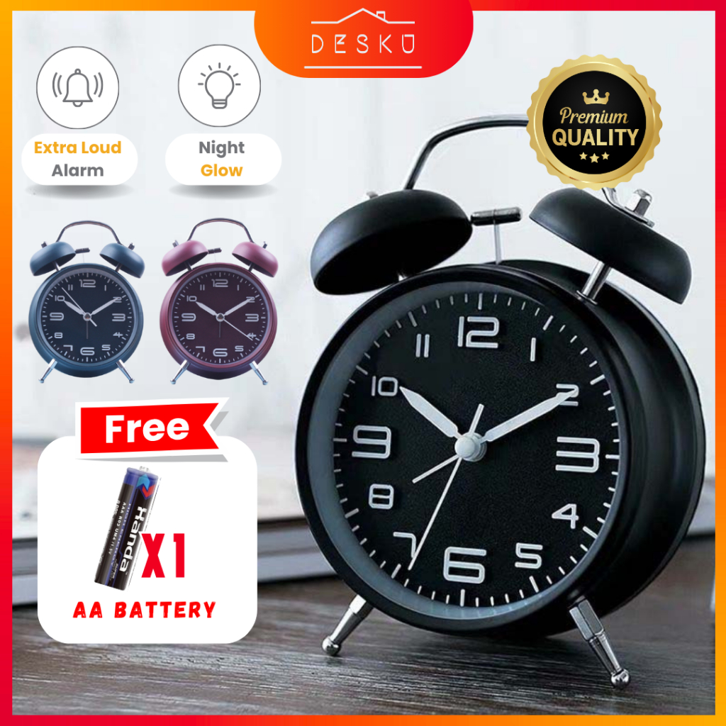 Jam Tidur Clock Table Vintage Desk Clock Table Desktop Clock Office Jam ...