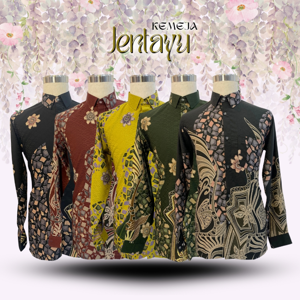 NEW DESIGN!! KEMEJA BATIK JENTAYU IN 5 COLOUR BY MOFF COLLECTION ...
