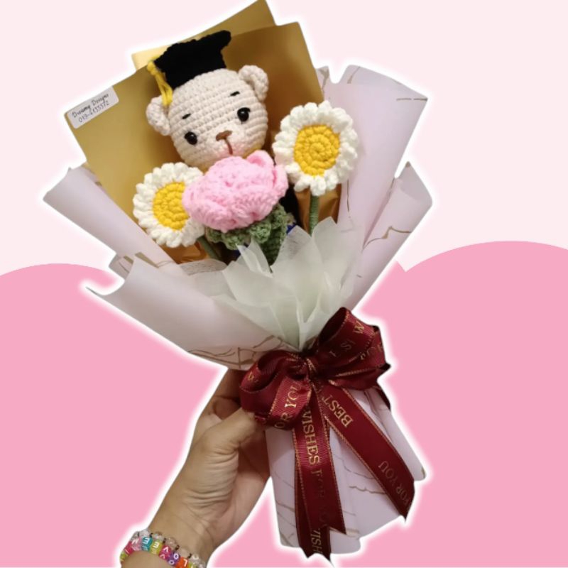 Flower crochet bouquet [READY STOCK], Flower bouquet for convo, flower ...