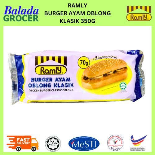 *TEBAL & JUICY* PATTY BURGER OBLONG AYAM ALA MCD PROSPERITY JENAMA ...