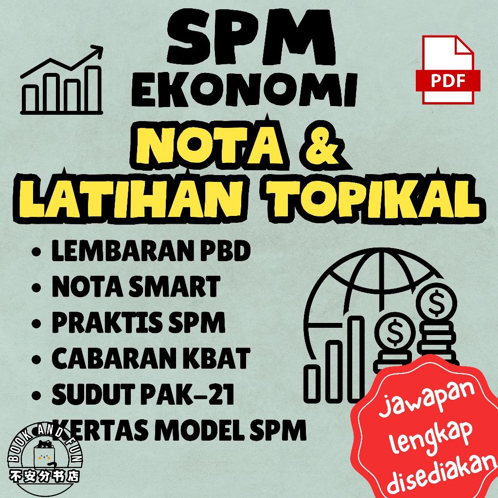 (PDF) SPM EKONOMI NOTA & LATIHAN TOPIKAL Tingkatan 4 & 5 KSSM Praktis & Kertas Model SPM ...