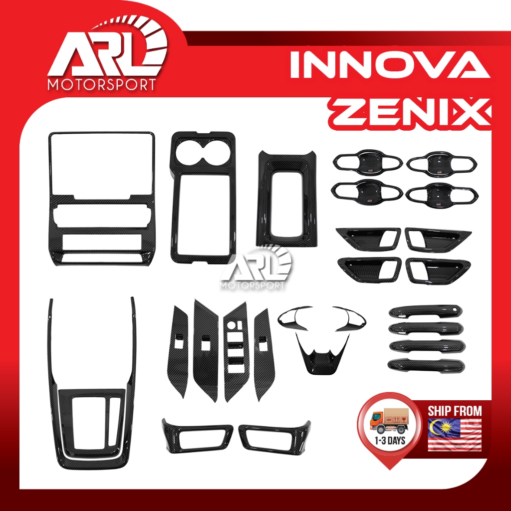 Toyota Innova Zenix AG10 2023-2025 Interior Exterior Decoration Carbon ...