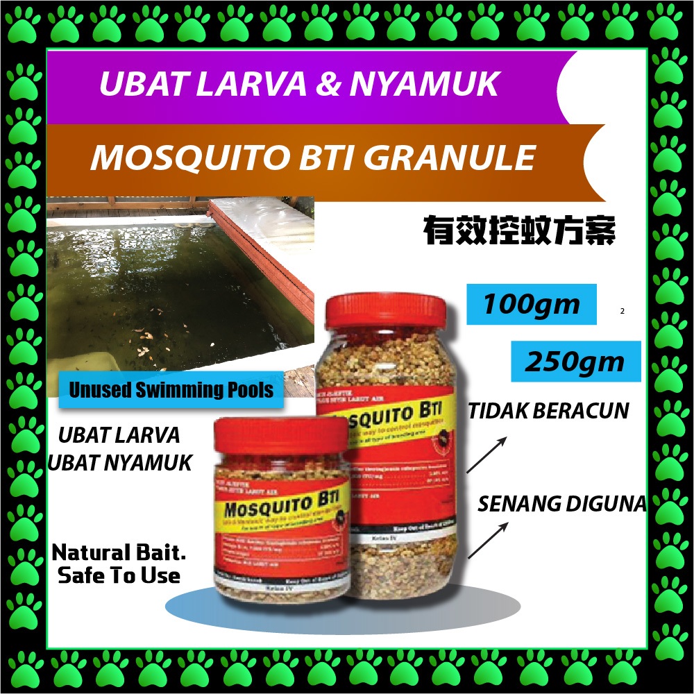 [25Gram]Ubat Larva dan Ubat Nyamuk / Mosquito BTI Granule Control Solution/ bti biological ...