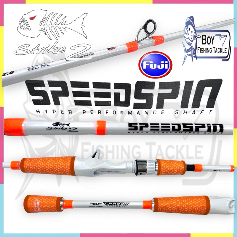 2024 STRIKE 2 SPEED SPIN SSS SPINNING BAITCASTING FISHING ROD SPEEDSPIN ...