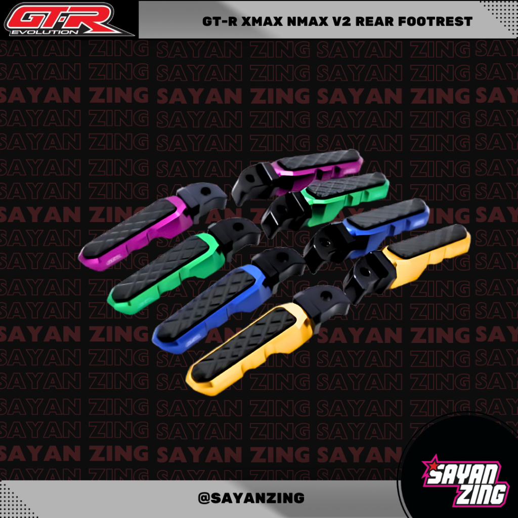 GT-R XMAX NMAX V2 rear footrest | Shopee Malaysia