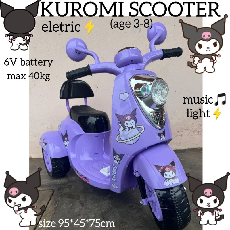 VVM: KIDS RIDE ON ELETRIC MOTORBIKE 6V KUROMI DESIGN MOTOR ELETRIK ...