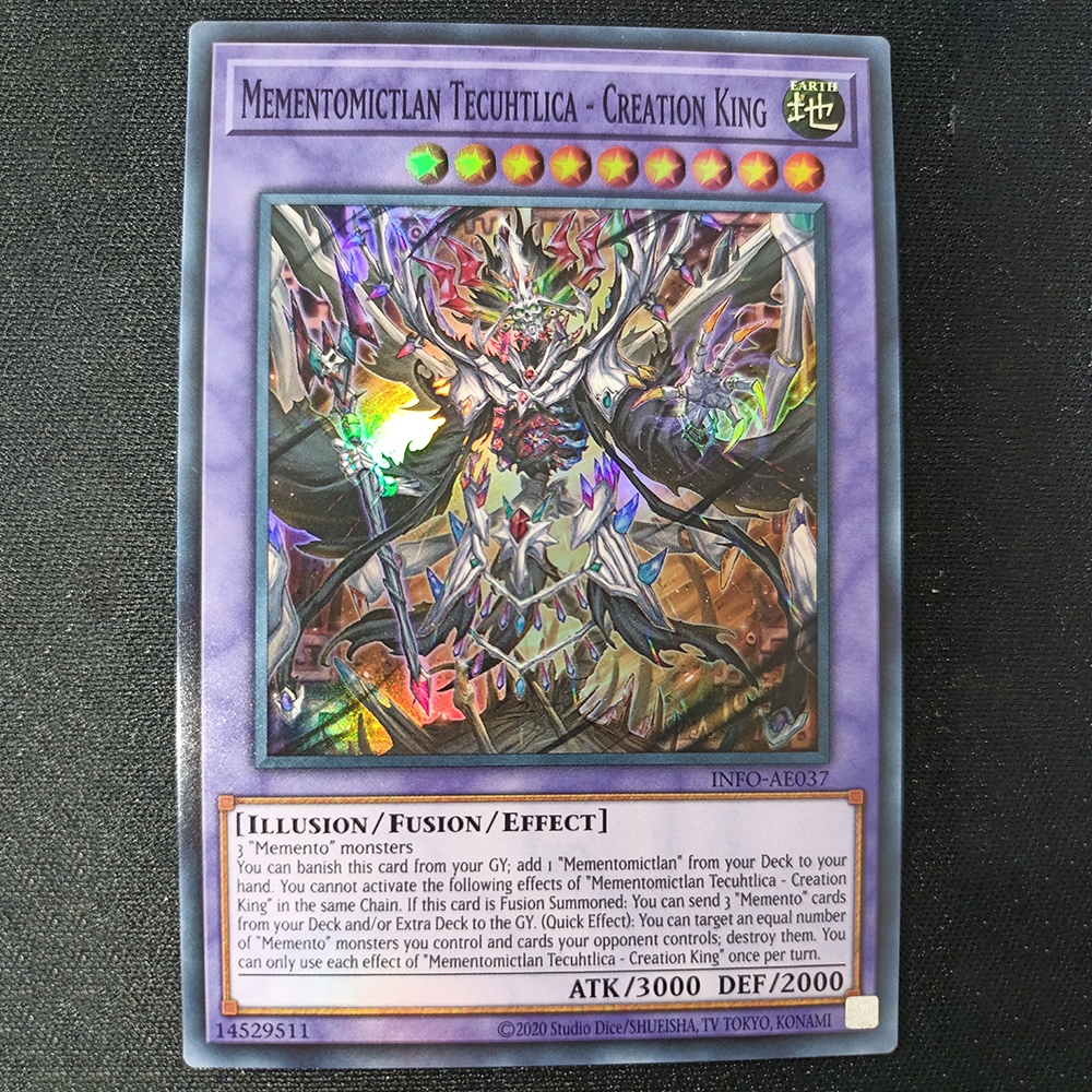 YUGIOH INFO-AE037 Mementomictlan Tecuhtlica - Creation King [SR] | Shopee Malaysia
