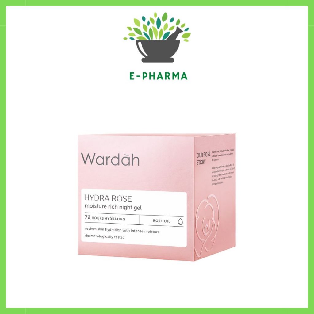 Wardah Hydra Rose Moisture Rich Night Gel 40G | Shopee Malaysia