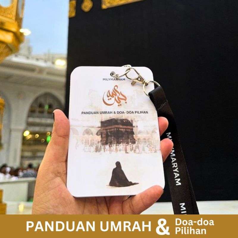 Kad Panduan Umrah & Ziarah MILYMARYAM – Doa Terpilih + Lanyard | Poket ...