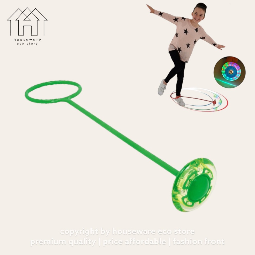 Children Kids Jumping Ring Flash Bouncing Rope Ankle Skip Ball Rotating Foldable Light Flashing ...