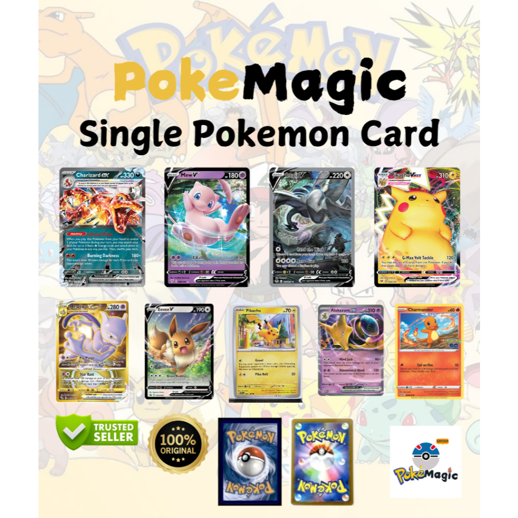 [24 Hours Ship Out] Pokemon Card TCG Single Card (ENG/JPN version) 100% ...