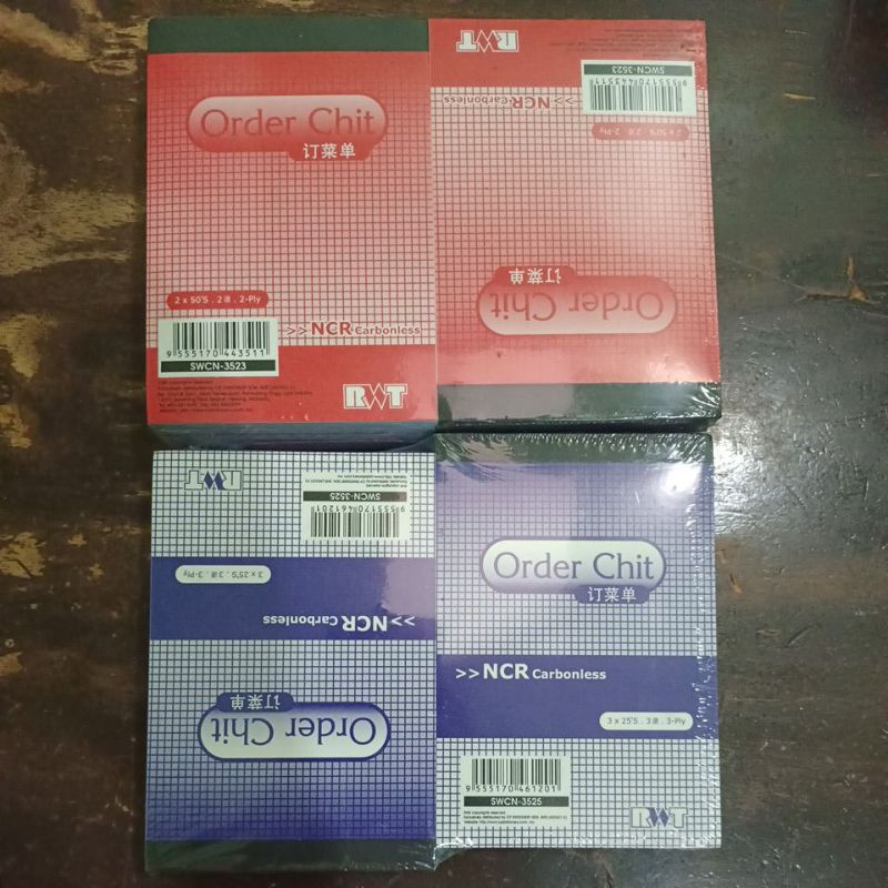 1ply bill book 2ply 3ply order chit carbonless with numbering 10 books ...
