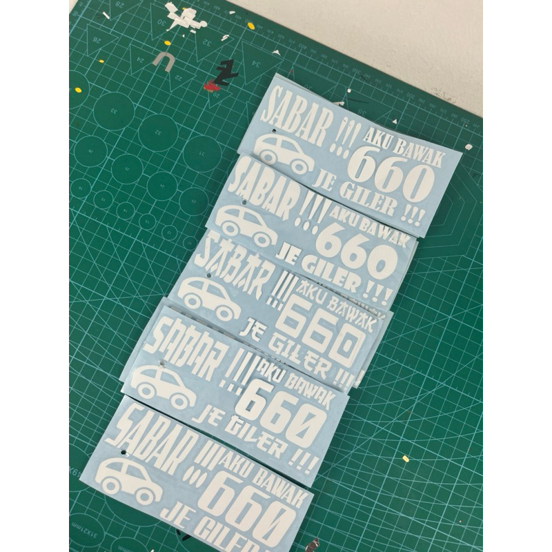 STICKER KANCIL SABAR , 660/850 JE GILER | Shopee Malaysia