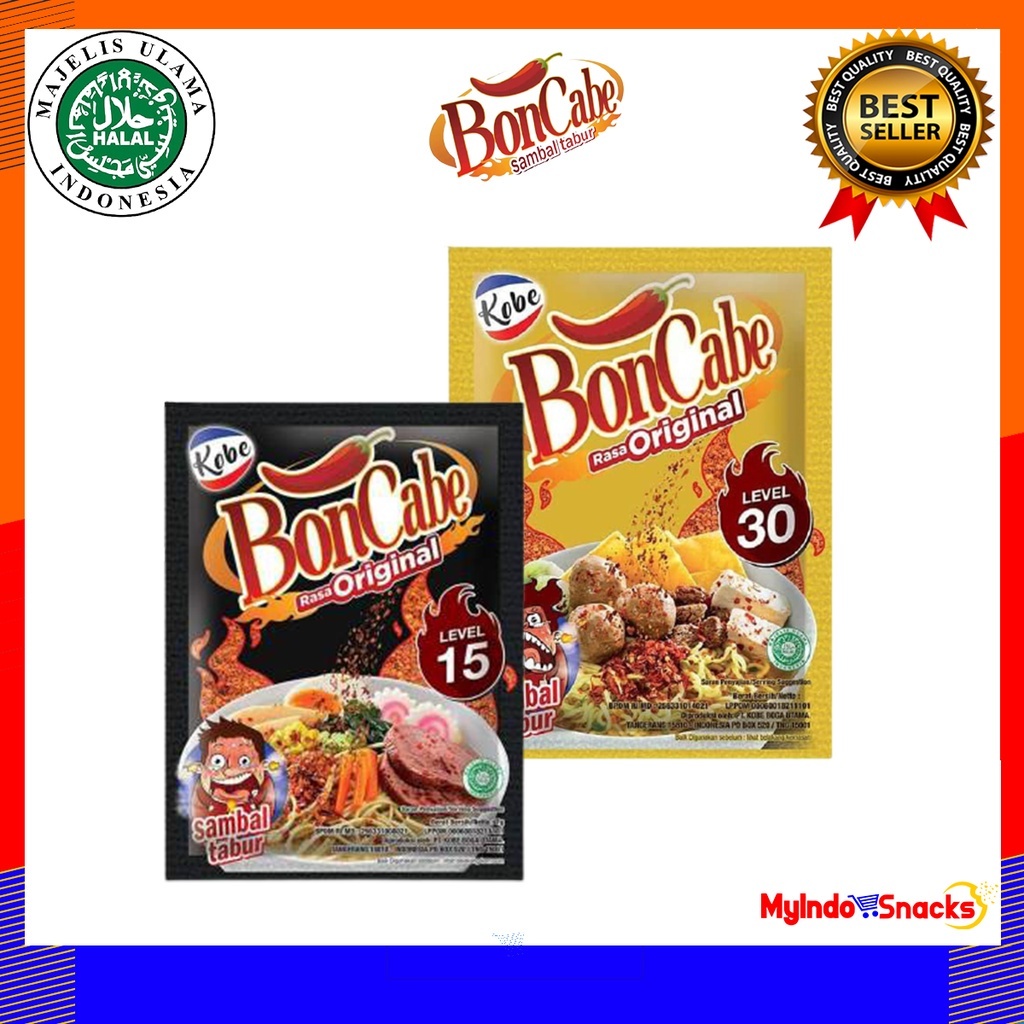 Bon Cabe chilli serbuk sachet siap makan 1 pcs 7 gram | Shopee Malaysia