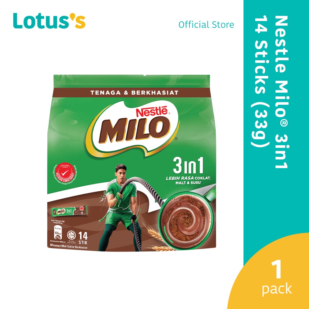 Nestle Milo 3 In 1 (14 Sticks x 33g) | Shopee Malaysia