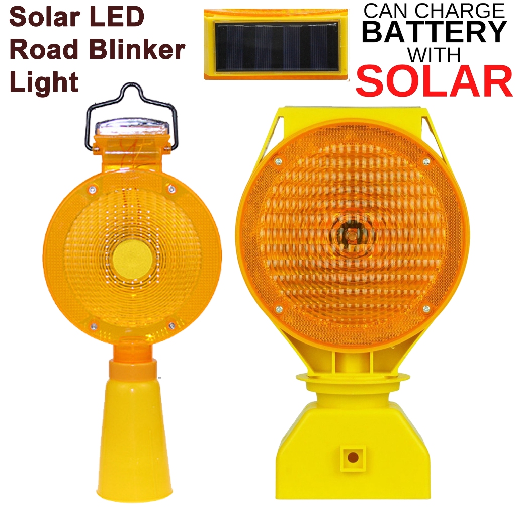3H Solar Blinker Road Traffic Construction Barricade Flashing Caution ...