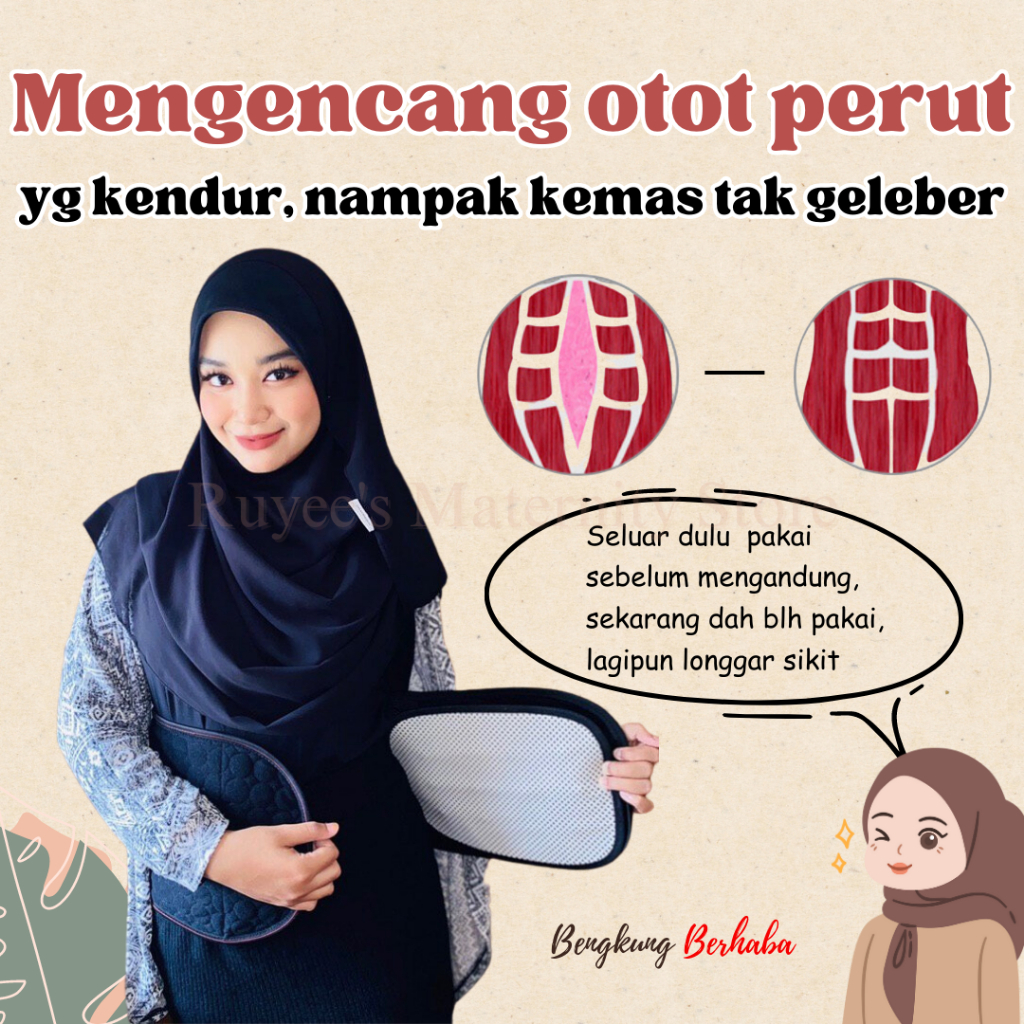Bengkung Berhaba Membakar Lemak-Bertungku |Corset Bersalin|Kurus|Set ...
