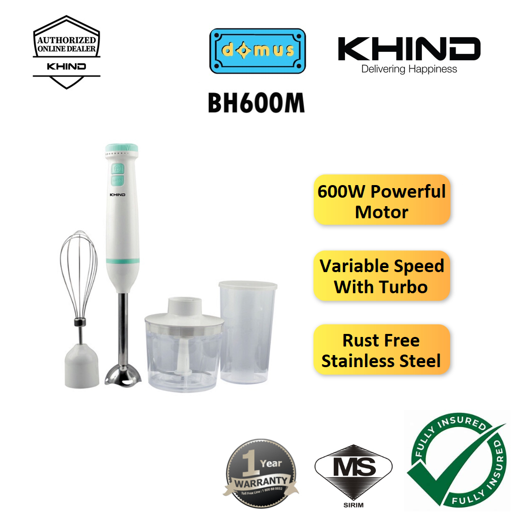 Khind Midori Series Hand Blender Stick Blender Chopper Blender Whisk 3 ...