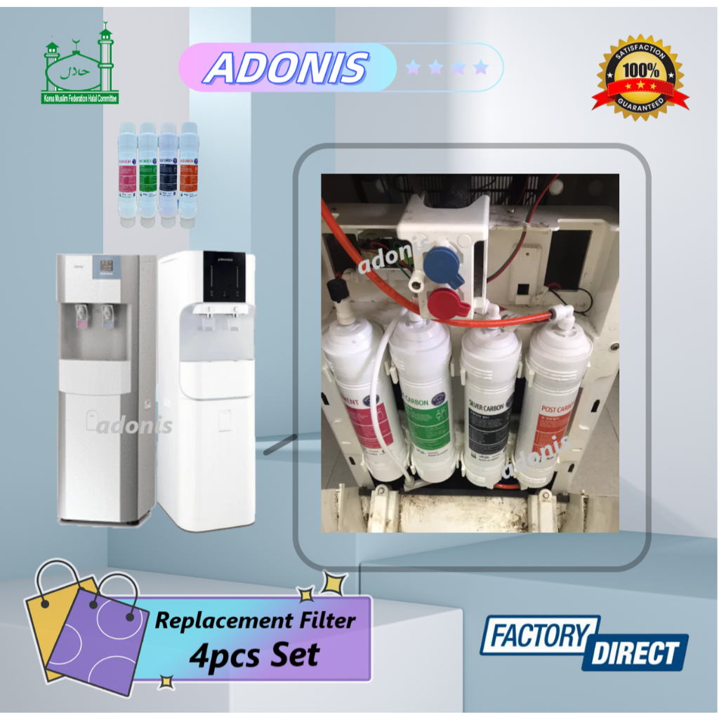 Korea Water Filter Halal I Type 10” Sediment/Pre-Carbon/Silver Carbon ...