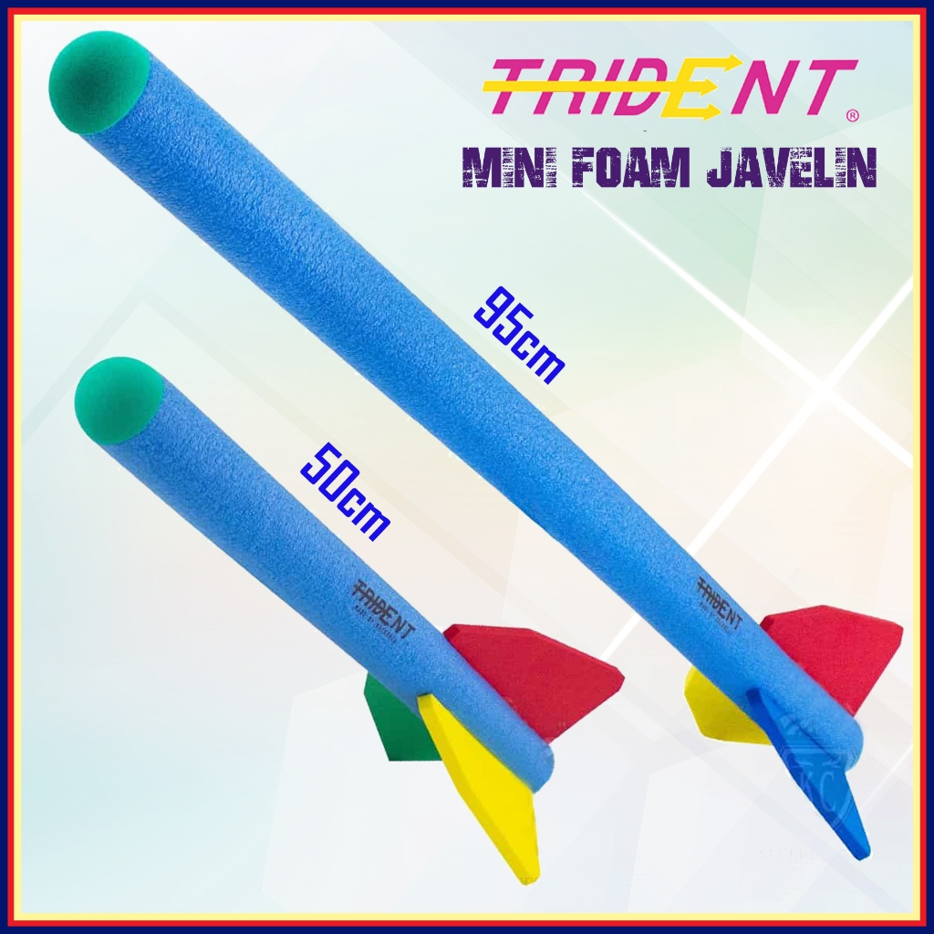 Trident Premium Mini Foam Javelins Rejam Lembing Span 50cm 91cm | Shopee Malaysia