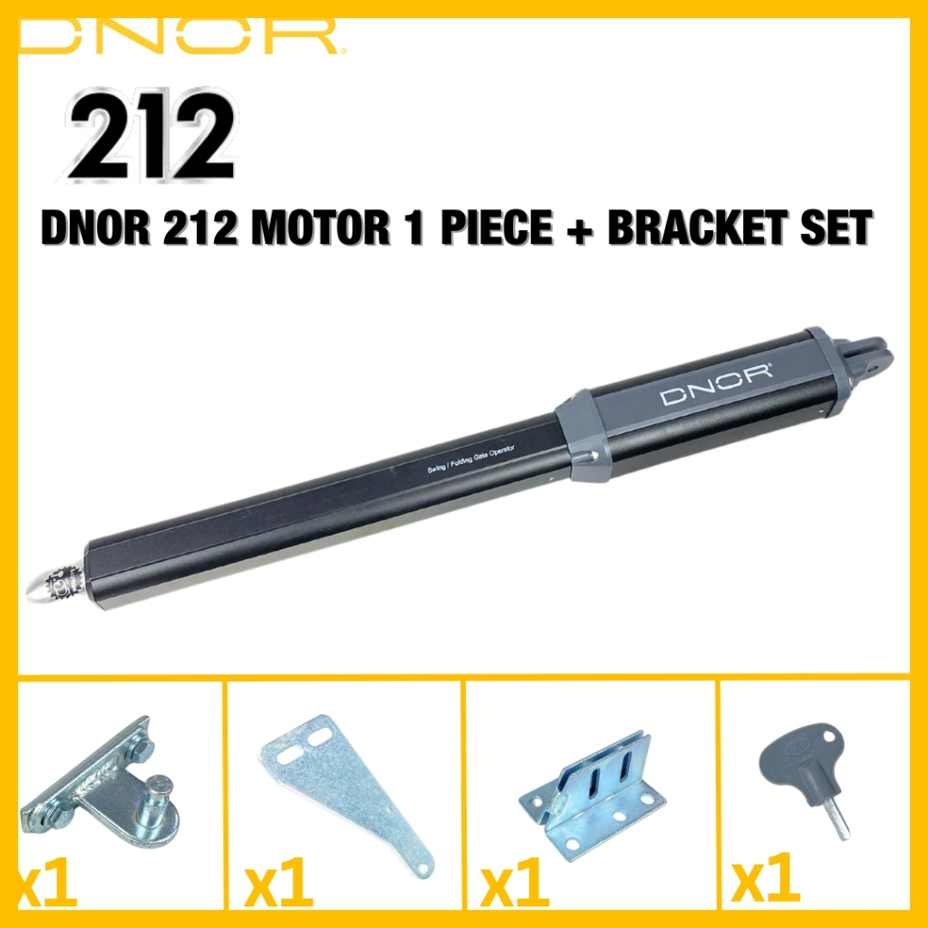 Dnor 212 Auto Gate Swing / Folding [ 1 Unit motor With 1 Side bracket ...